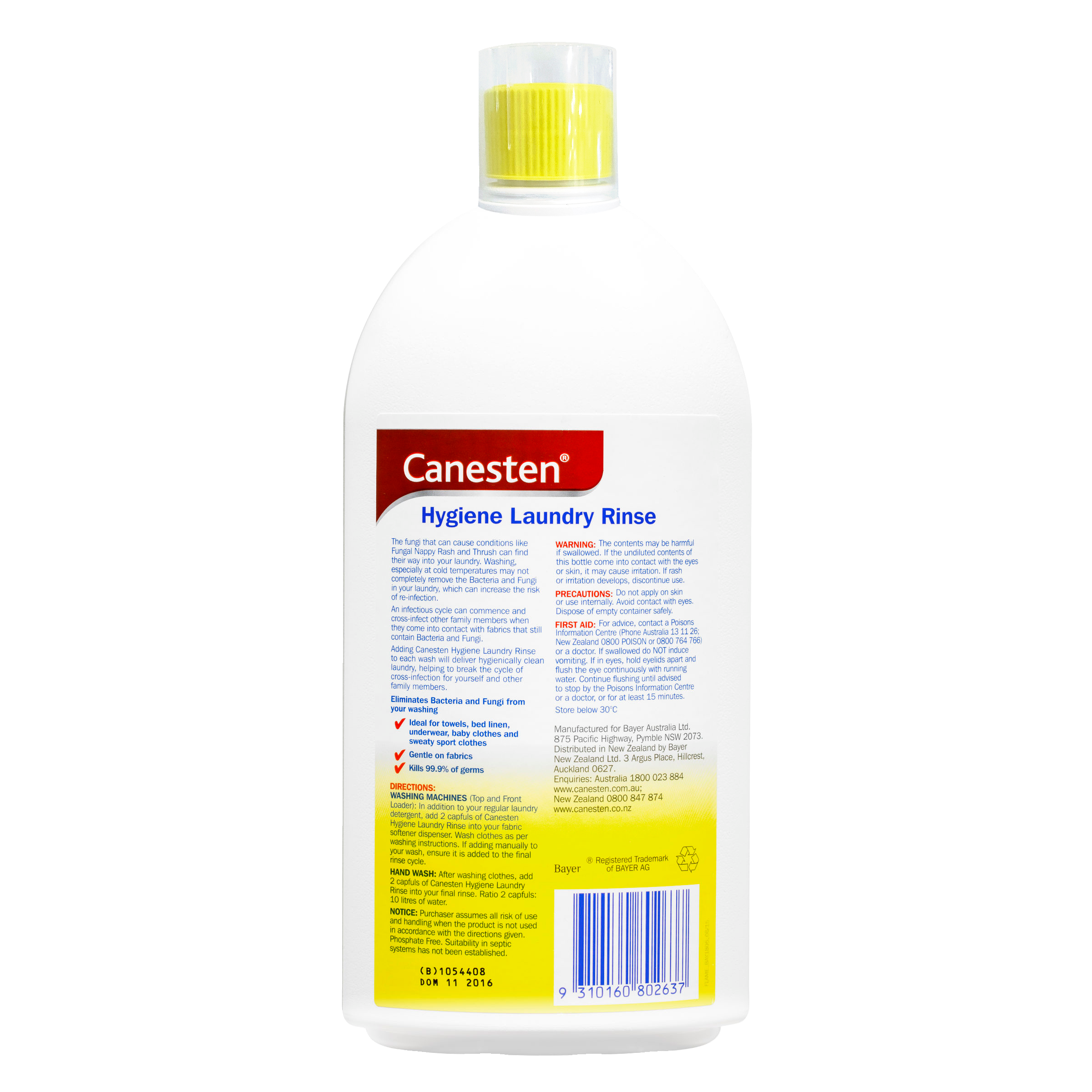 Canesten® Hygiene Laundry Rinse Lemon | Canesten products